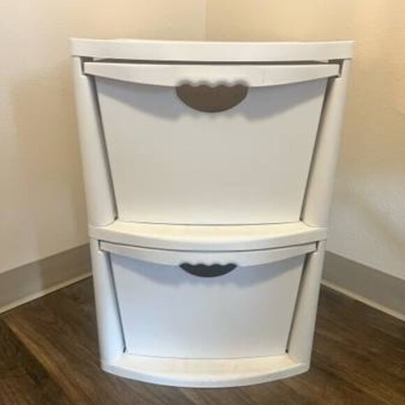 Storage & Organization | Sterilite 2 Tier White Plastic Storage Shelf ...